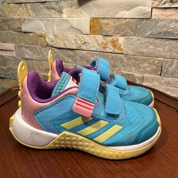 adidas | Shoes | Childs Sz 65 Adidas Legos Version Pastel Pink Blue ...
